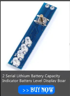1 3 4 Serial Lithium Battery Capacity Indicator IC Tester Display Board ...