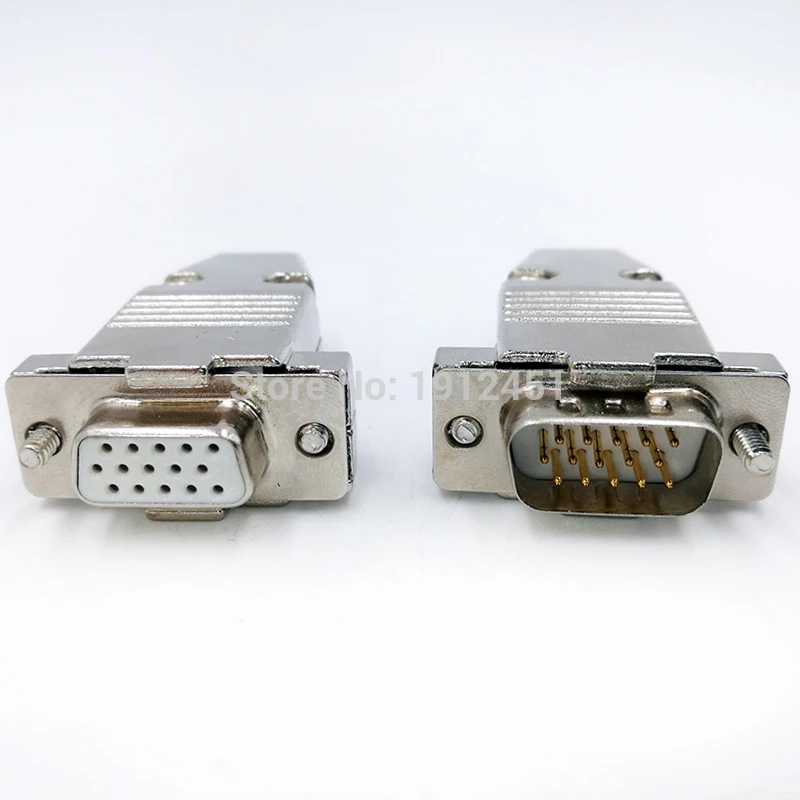 Adapter Db15 Row Connector Vga | Db15 Vga Female 15 Pin Plug | Db15 Vga ...