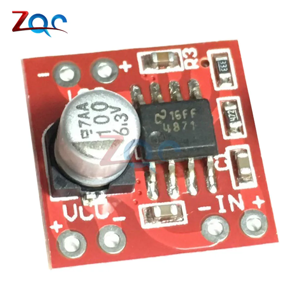 Dc 3 -5v 3w Lm4871 Single Channel Mono Amplifier Board 3w Small Power ...