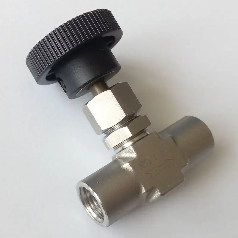 Stainless Steel 304 1/4" Female NPT Instrument Needle Valve 6.4MPa ...