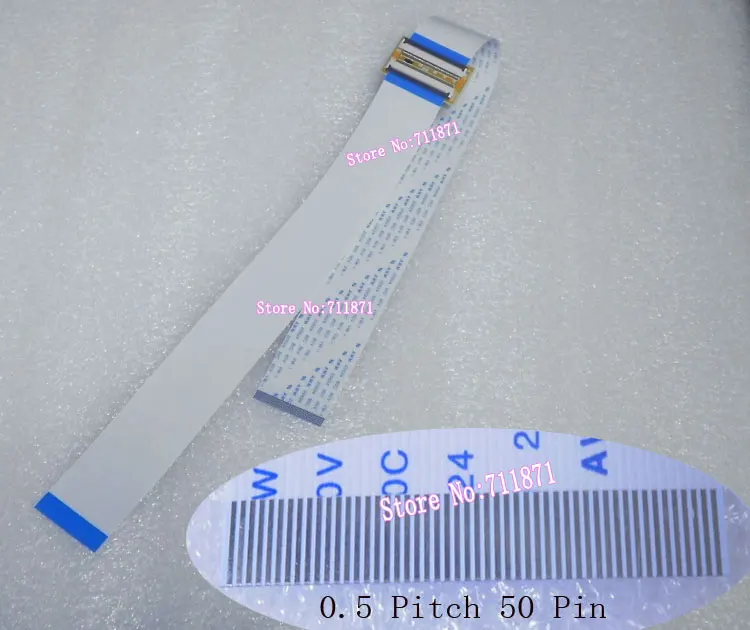 50CM 0.5 Pitch Type A 50P FFC Extension cord 50P TTL FFC Flexible Flat ...