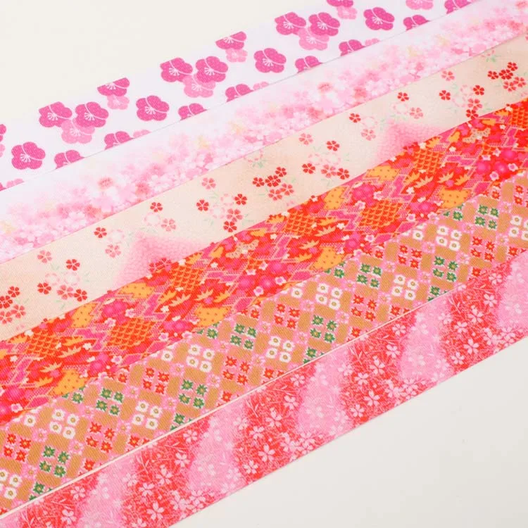 10yards different sizes Japanese flower Grossgrain ribbon Japanese ...