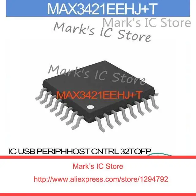 MAX3421EEHJ+T IC USB PERIPHHOST CNTRL 32TQFP MAX3421EEHJ 3421 MAX3421E ...