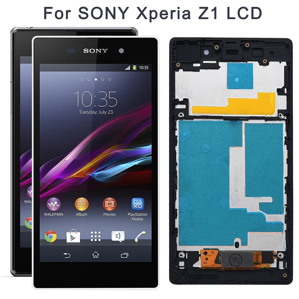 New 5.0" for SONY Z1 Display L39h C6902 C6903 C6906 C6943 LCD For SONY Xperia Z1 LCD Display ...