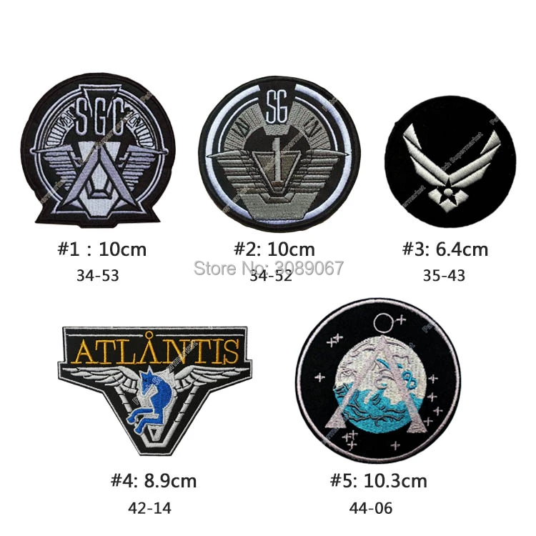 Stargate Sg1 Main Team Prop Uniform Patch Tv Series Punk Rockabilly ...