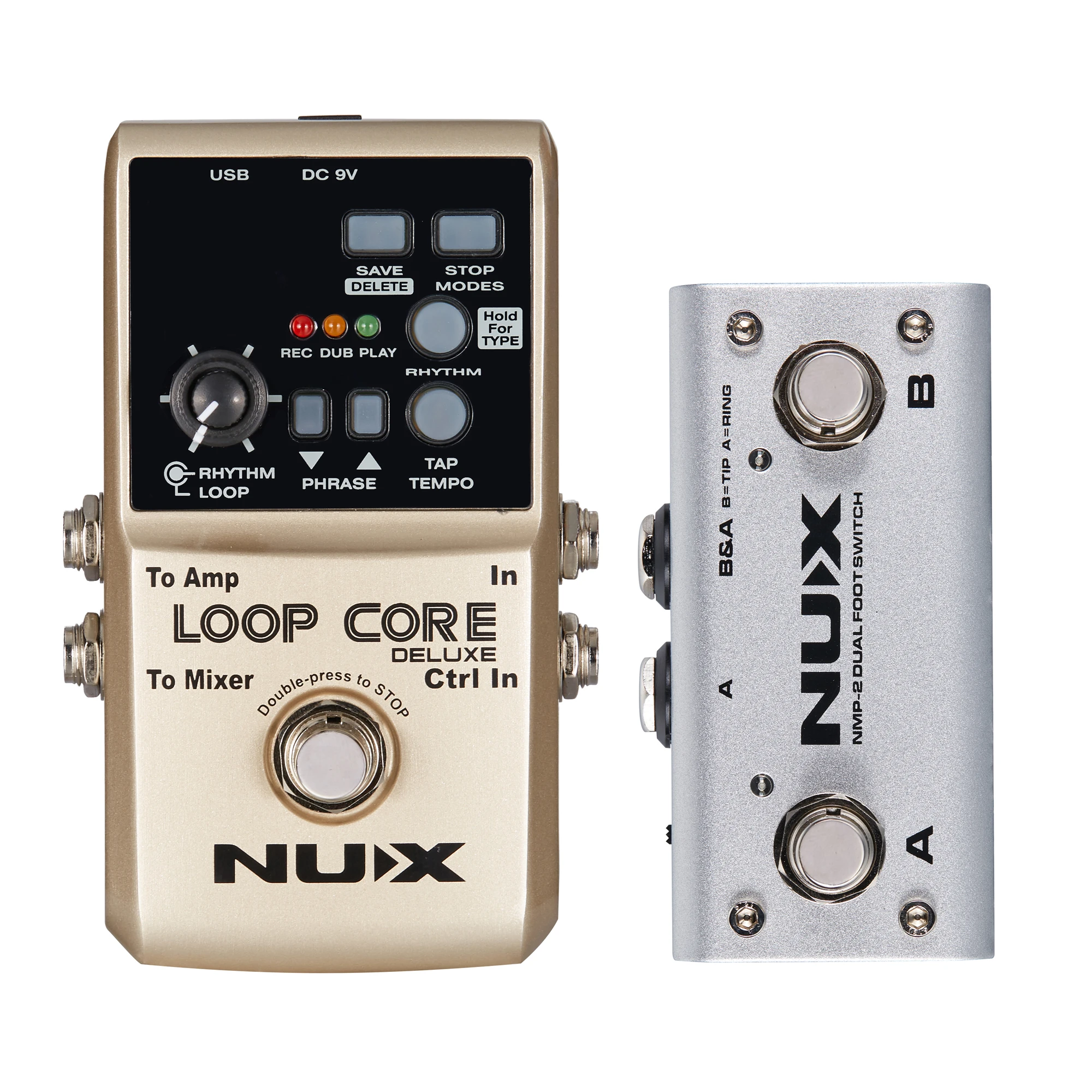 NUX Loop Core Deluxe Stompbox 24 bit Looper Pedal 8 Hours Recording ...