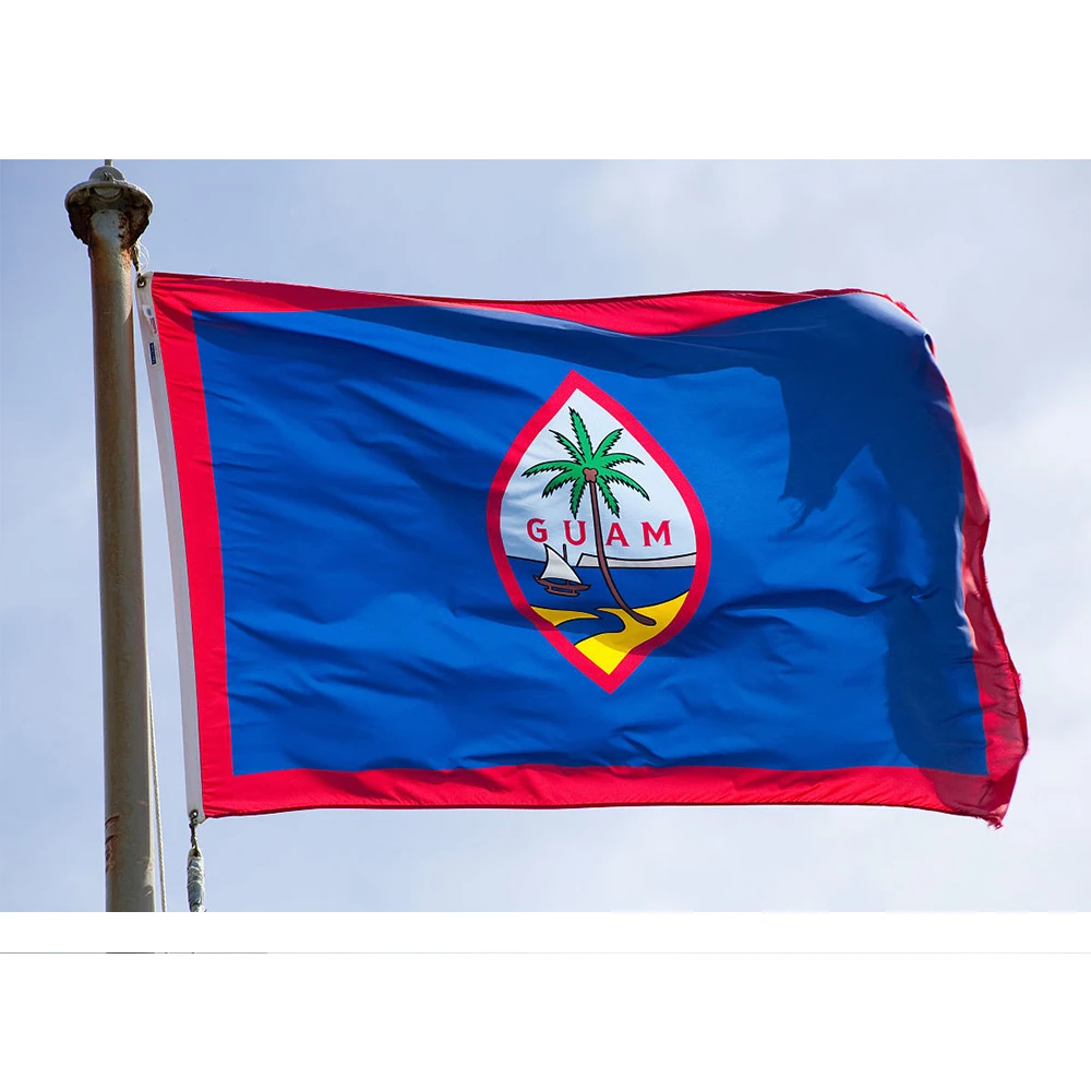 The Guam (GU) Flag Polyester Flag 5*3 FT 150*90 CM All color Logos-in ...