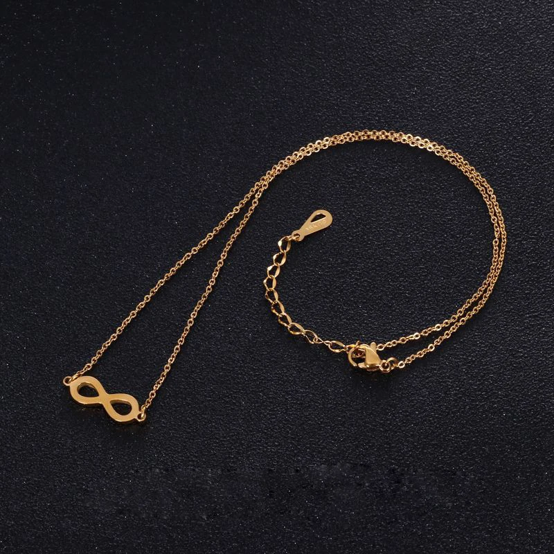 Drop Shipping 316L Simple Figure 8 Chain Necklace for Women Fashion ...