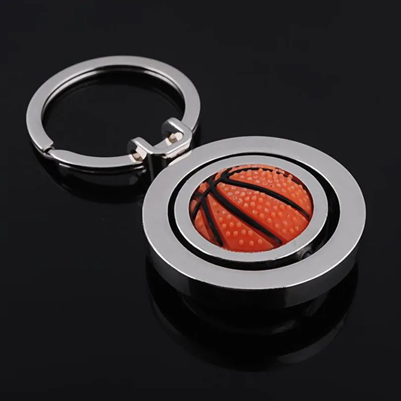 3D Sports Rotating Basketball key chain fashion Personality car ...