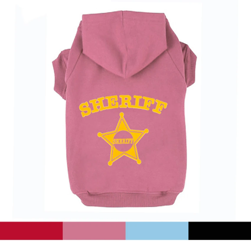 Free-Shipping-SHERIFF-Star-Printed-Pet-Puppy-Dog-Clothes-Hoodies ...