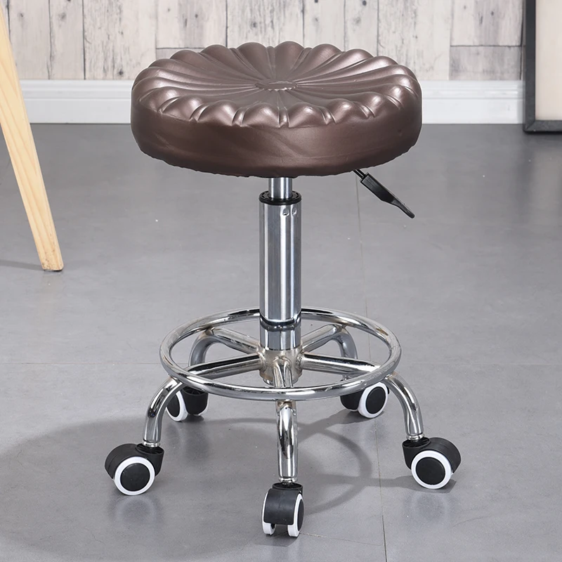 Height Adjustable Chair Salon Rolling Swivel Stool Tattoo Facial ...