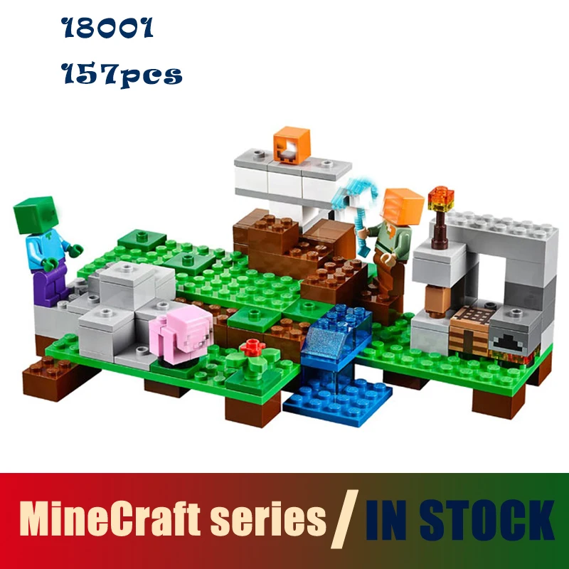 Compatible with city Model building kits my worlds MineCraft blocks ...