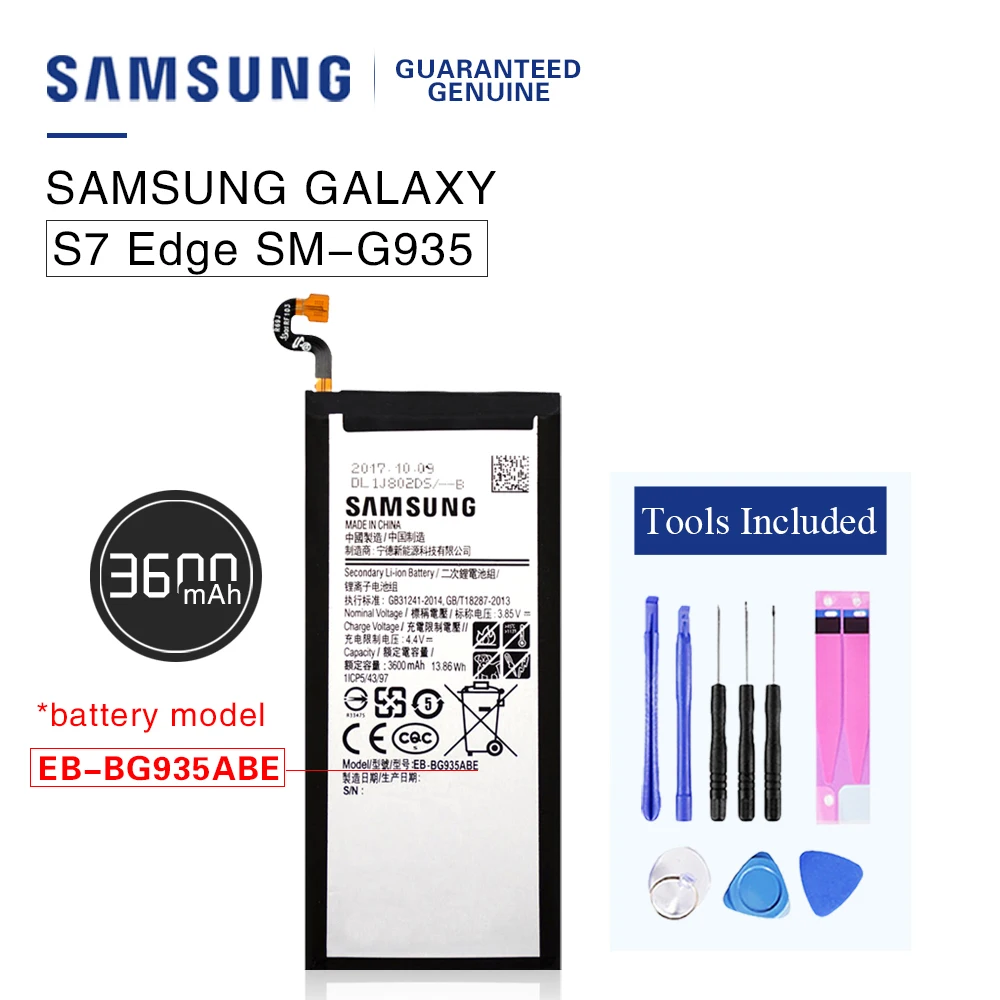 Original Li ion Battery For Samsung Galaxy S7 Edge SM G935 EB BG935ABE ...