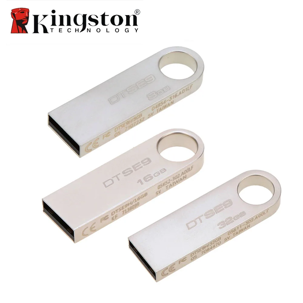 מוצר - Kingston Mini Key DTSE9 Usb Flash Drive 2.0 8gb 16gb 32gb Memory ...