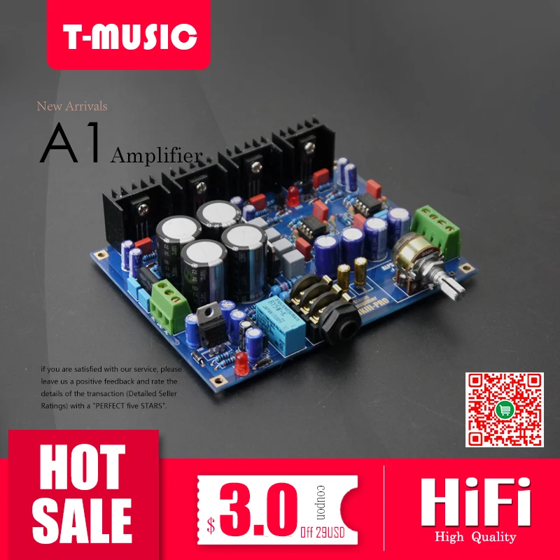 Assembled A1 Headphone Amplifier Board With ALPS RK16 Based on ...