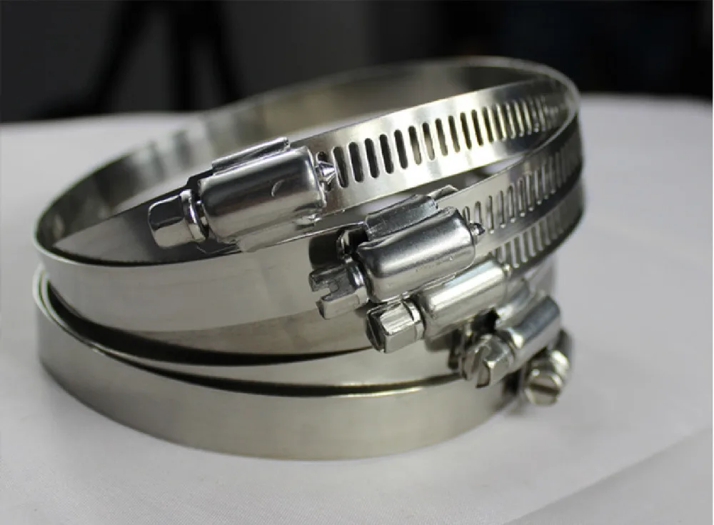 5x Stainless Steel Dia.25 170mm Pipe / Tube Hose Clamp Swivel Clip ...