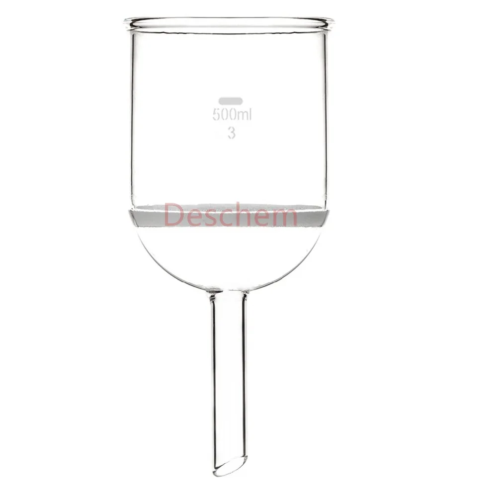 500ml,Glass Buchner funnel,Coarse filter,Straight Tube,Chemistry Pyrex ...
