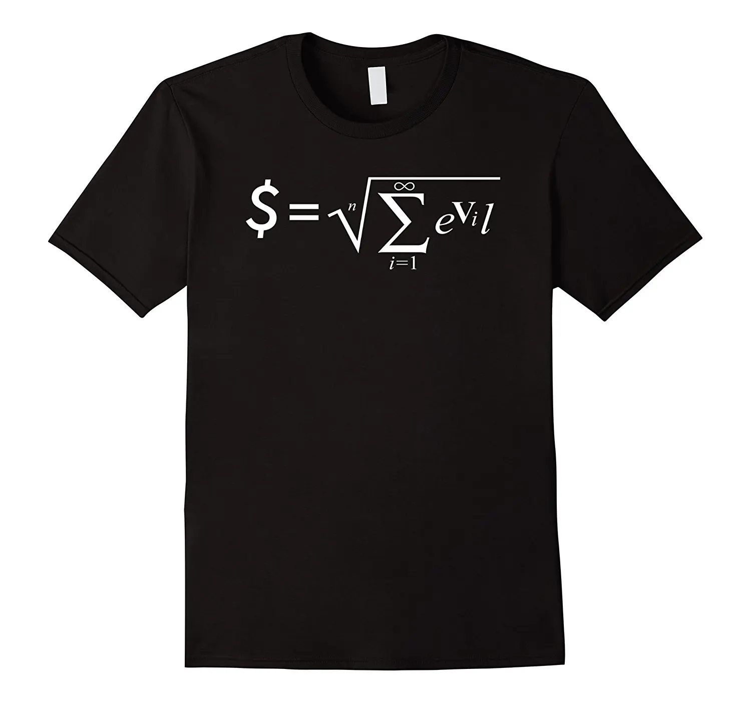 Root of All Evil is Money Math Equation T Shirt| | - AliExpress