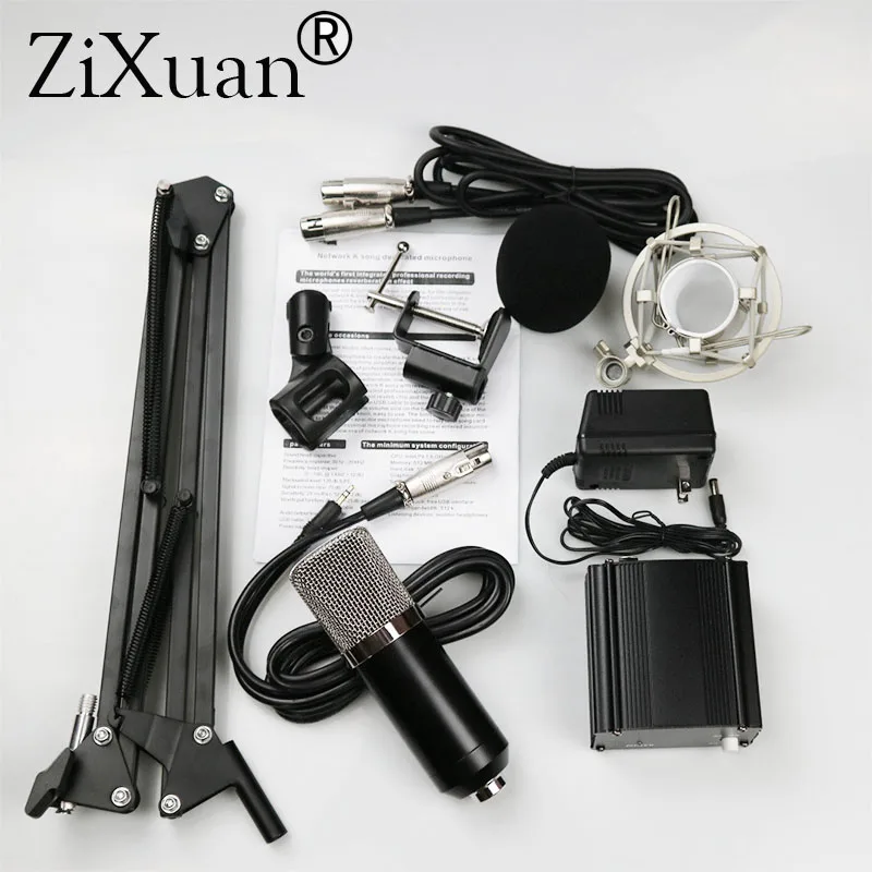 Condenser Microphone Kit Studio Microphone Vocal Recording Ktv Karaoke ...