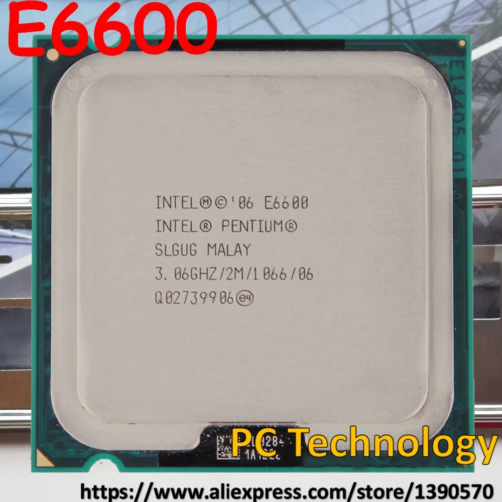 Cpu intel e6600 pentium e 6600 original, cpu para desktop 2m de cache ...