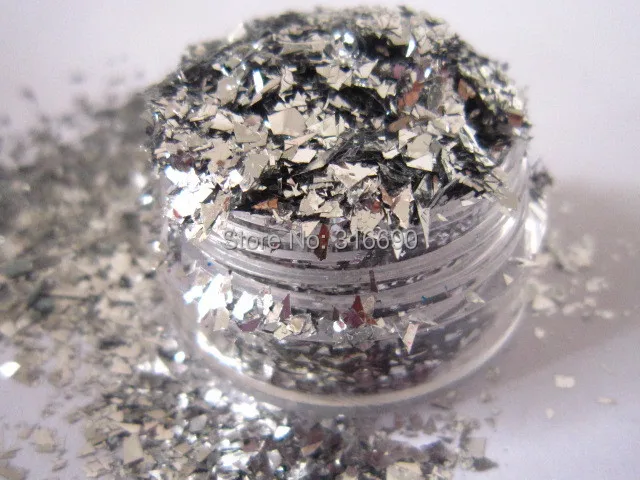 Solvent Resistant Silver Flake Nail Art Glitter - Body Glitter - AliExpress