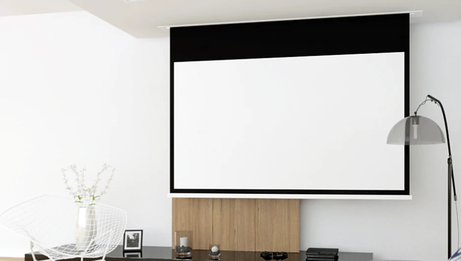 Fiberglass 4:3 Recessed Ceiling Electric Alr Motorized Projector Screen ...