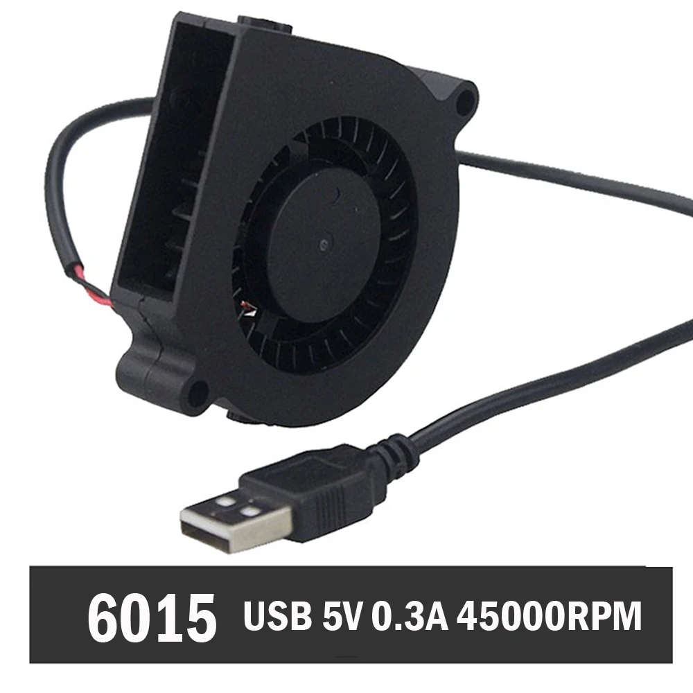Gdstime DC 5V 60x15mm 6015S 브러시리스 냉각 송풍기 팬, USB 60mm, 1 개|cooling ...