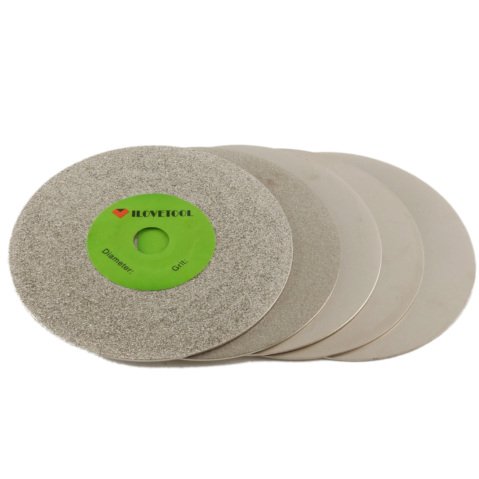 5" inch 125mm Grit 80 3000 Diamond Coated Flat Lap Disk Grinding Disc ...