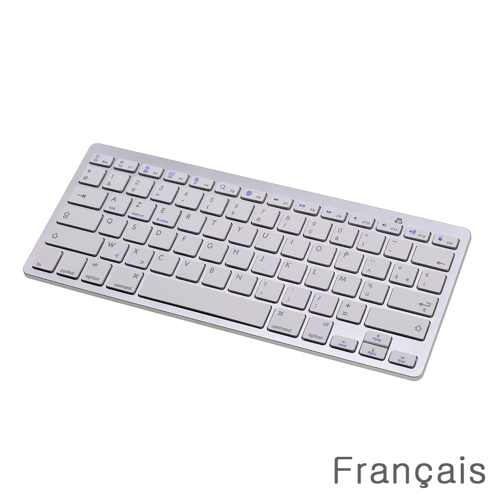 20pcs French Bluetooth Wireless Mini Keyboard for Phone/Tablets/iPad ...