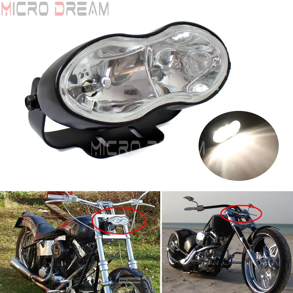 Motorcycle-12v-Oval-Wave-Headlight-Double-Twin-Headlamp-For-Honda ...