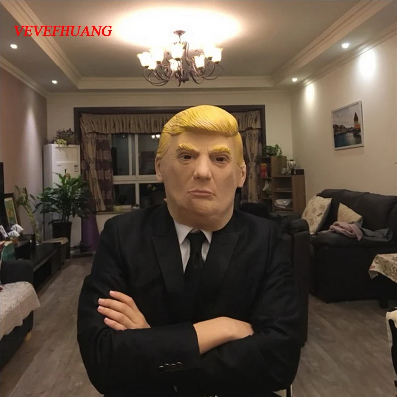 Funny Realistic Latex Celebrity Donald Trump Putin President Mask ...