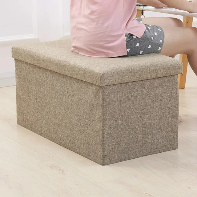 Rectangular storage stool storage stool can sit adult sofa stool ...