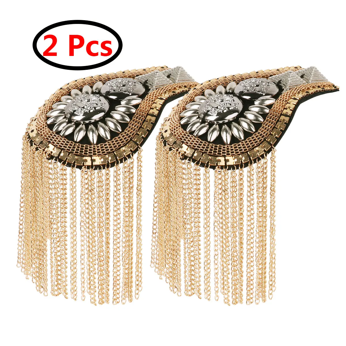 2Pcs Shoulder Epaulette Vintage Epaulettes Epaulet Handmade Tassel ...