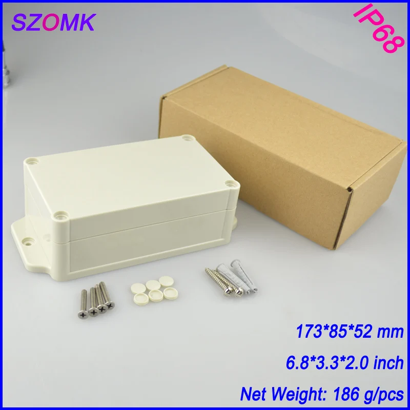 1 piece abs plastic mounted box IP 68 173*85*51MM 6.8*3.3*2 inch|box ip ...