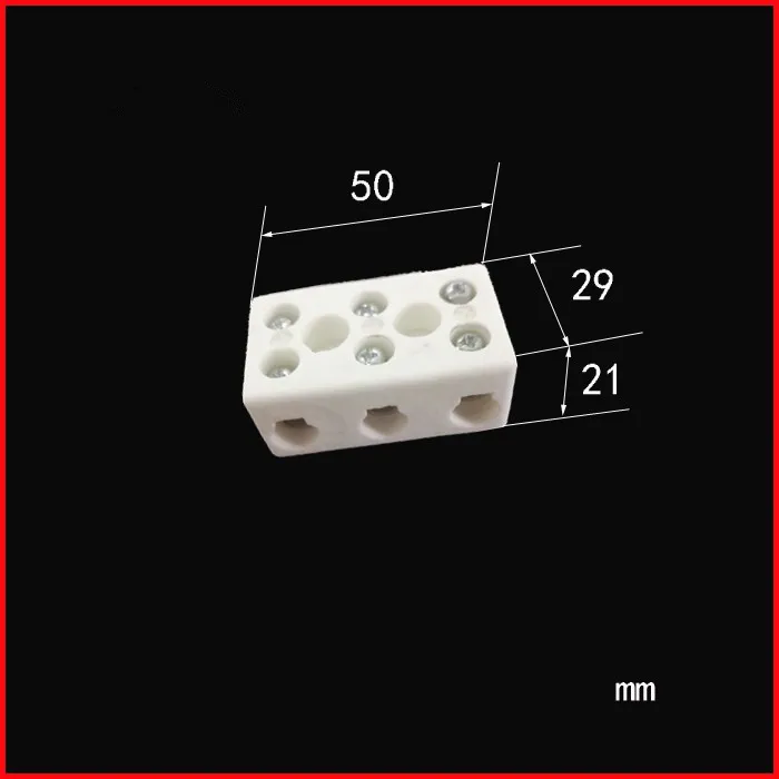 3 Ceramic Terminal Block / High Temperature Insulated Ceramic Terminal ...