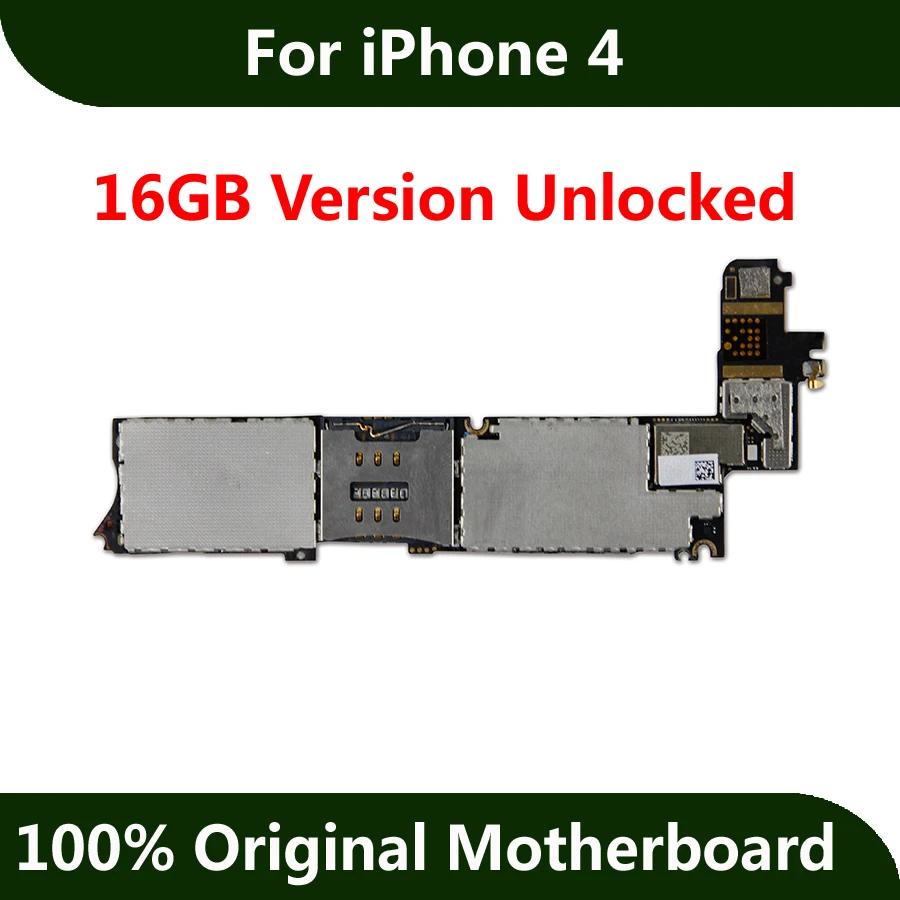 Unlocked Mainboard For iPhone 4 Motherboard 16GB Good Working Original ...