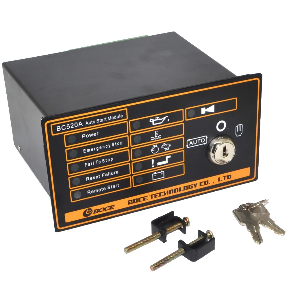 New BC520A Auto Start Generator Controller Board Key Start Generator ...