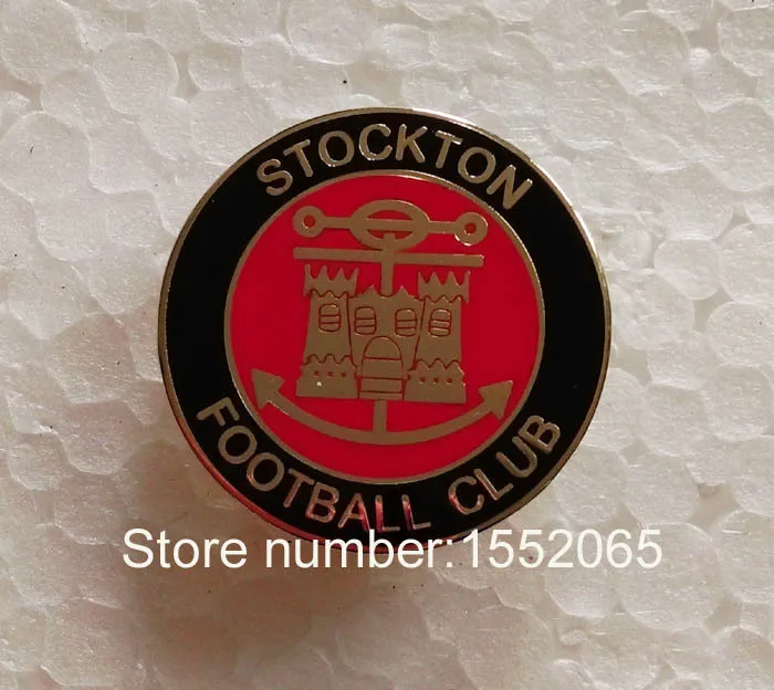 Custom Soccer Pin Badge Stockton Fc Lapel Pin Badge - Pins & Badges ...