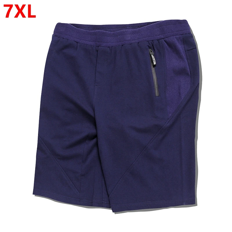 Summer big size shorts men's plus size 7XL loose knee length shorts ...
