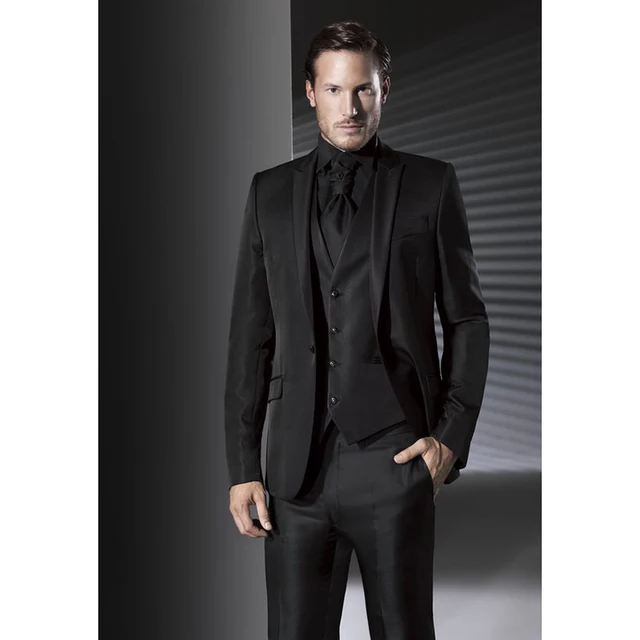 2017 Latest Coat Pant Designs Black Wedding Suits For Men Custom Made 2017-latest-coat-pant-designs-black-wedding-suits-for-men-custom-made