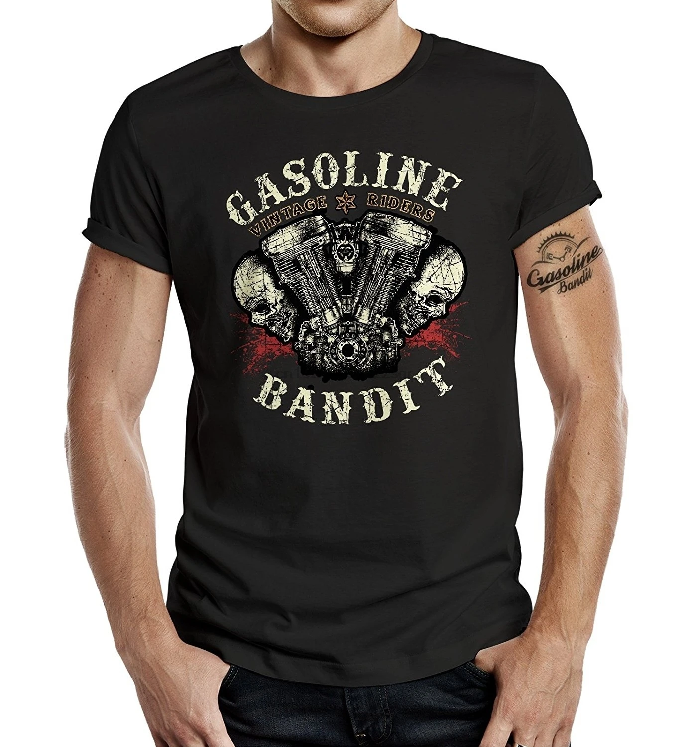 GASOLINE BANDIT slogan Men's Fashion T shirt(1)|T-Shirts| - AliExpress