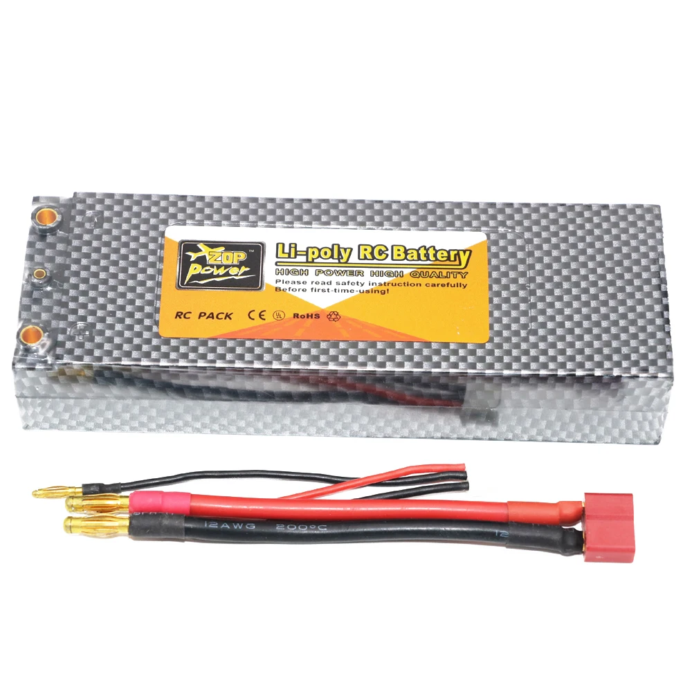 1pcs RC Battery,Zop Power 7.4V 4200Mah 2S 35C RC Rechargeable LiPo ...