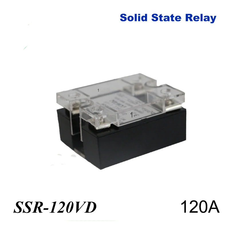 2PCS 120A SSR,input DC 0 10V single phase ssr solid state relay voltage ...