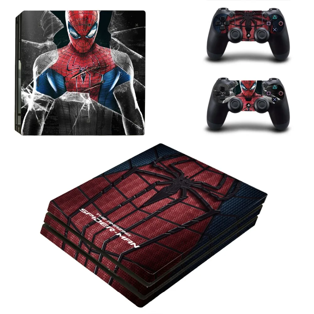 Spiderman PS4 Pro Skin Sticker For Sony Playstation 4 Console ...