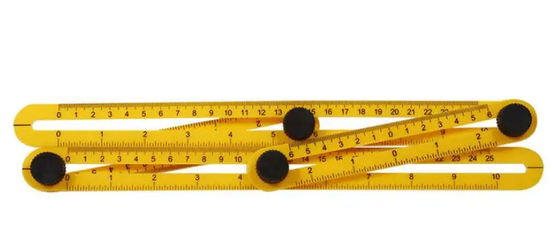Abs Multifunctional Folding Plastic Movable Four-fold Ruler ...