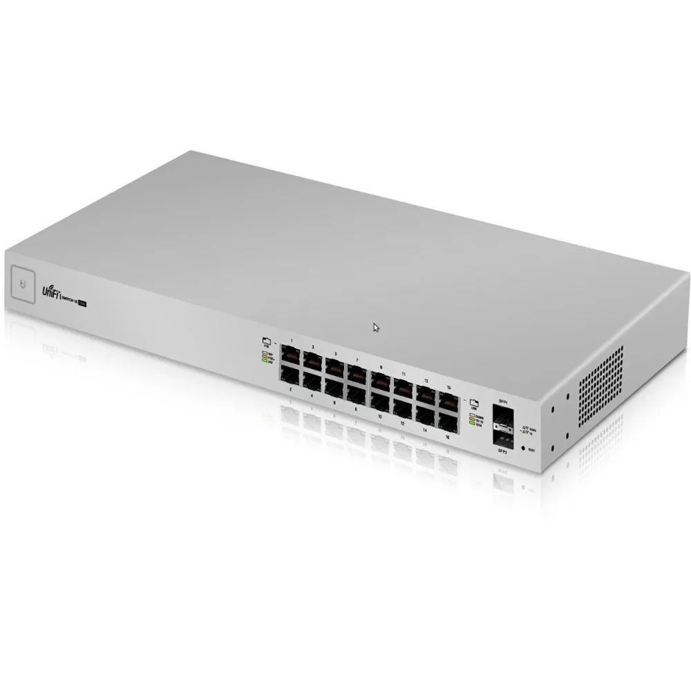 UBNT UniFi Switch US 16 150W 802 3af at Managed PoE Gigabit Switch ubnt-unifi-switch-us-16-150w-802-3af-at-managed-poe-gigabit-switch