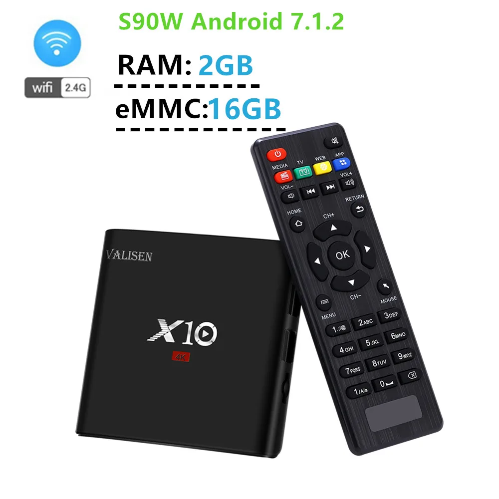 20pcs*X10 Amlogic S905W Quad core Android 7.1 2GB 16GB Smart TV Box ...