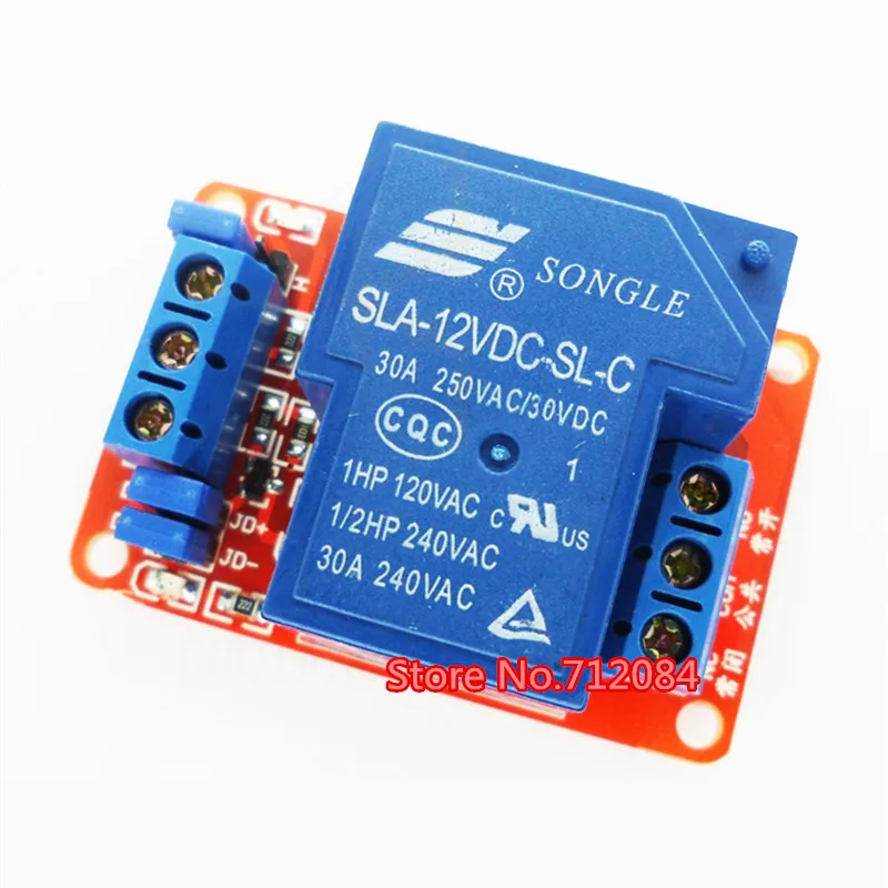1 channel 30A 12V relay module with opto isolation supports high and ...