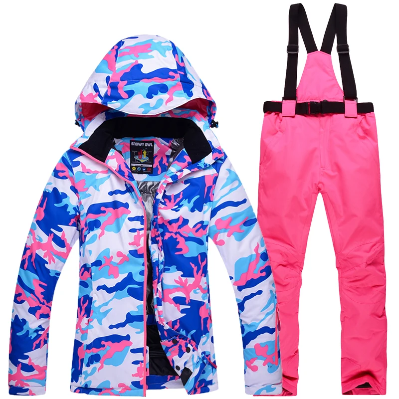 2019 NEW Waterproof Ski Suit Women Ski Jacket Pants Female Winter ...