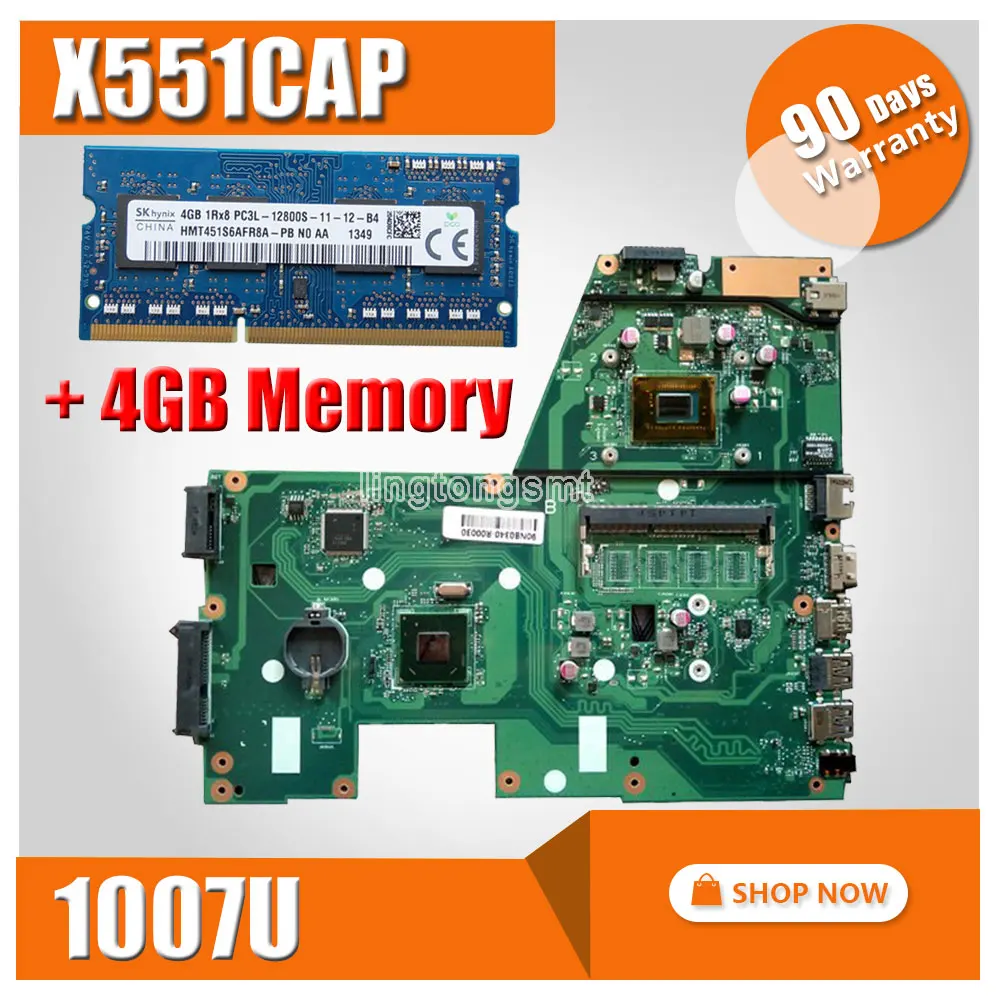 Para Asus F551CA R512CA X551CA X551CAP laptop motherboard X551CA REV2.2 ...